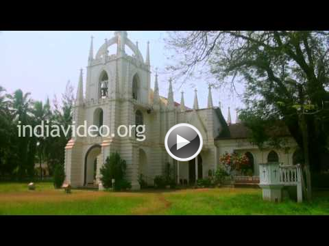 Church in Saligao, Goa, India, Video
