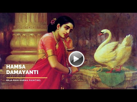 Painting, Hamsa Damayanti, Raja Ravi Varma, Indian Painter, Sri Chitra ...
