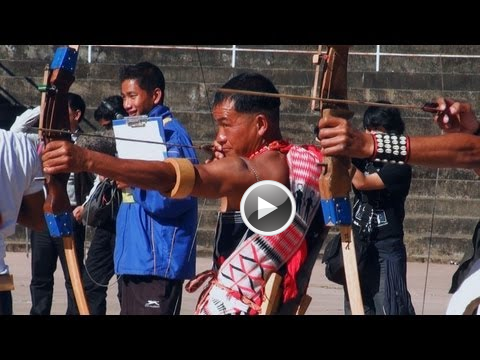 Morung of Zeliang Tribe, Archery competition, Hornbill festival ...