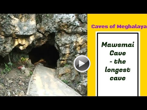 Mawsmai Cave, one of the longest caves in India at Meghalaya