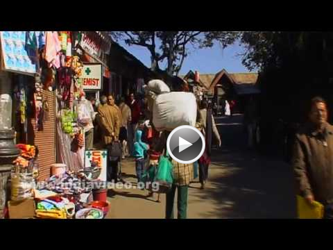 Lakkar Bazaar, Shopping, Shimla, Himachal Pradesh, India, Video
