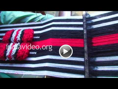 Village woman, Weaving Naga shawl, Nagaland, North-eastern state, Video ...