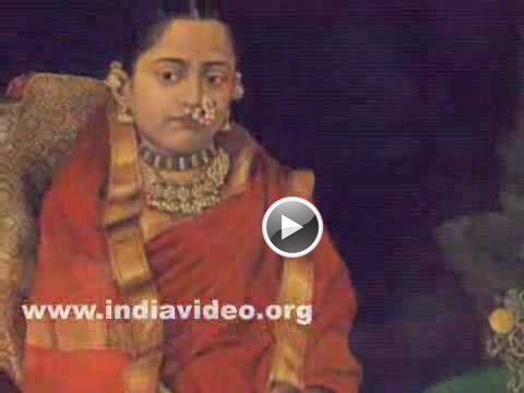 Painting, Portrait of Princess Tarabai, Raja Ravi Varma, Indian Painter ...