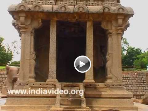 Arjuna Ratha, Monolith, Mahabalipuram, Chennai, Tamil Nadu, India, Video
