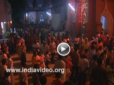 Christmas night at a Kerala Church, Thiruvananthapuram, India, Kerala ...