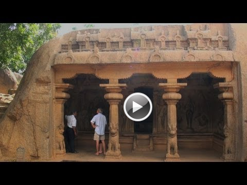 Sculptured panels, Varaha Cave temple, Mahabalipuram, World Heritage ...