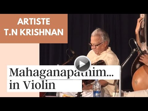 Violin concert, Padmabhushan Prof. T.N. Krishnan, Thiruvananthapuram ...