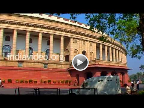 Parliament House, Sansad Bhavan, New Delhi, India, Video