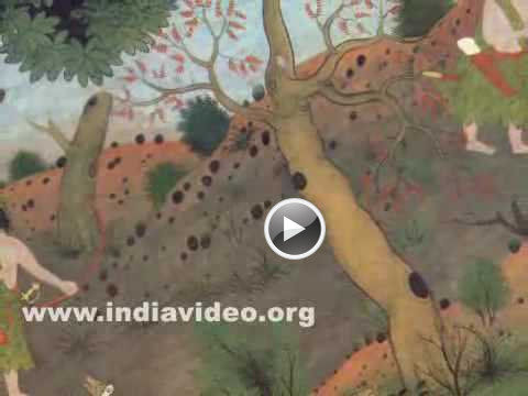 Indian painting, Rama, Maricha and adverse omens, Pahari, Kangra, Chamba