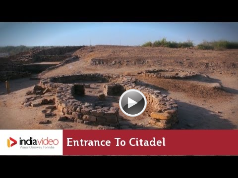 Entrance to Citadel, Dholavira in Gujarat - A harappan site